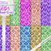 Glitter Mermaid Digital Paper Mermaid Scales Seamless Patterns Gold ...