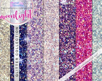 Glitter Digital Paper Scrapbook Papers Sparkle Texture | Etsy