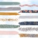 Winter Brush Strokes Clipart Blush, Navy and Gold Glitter Paint Brushes ...