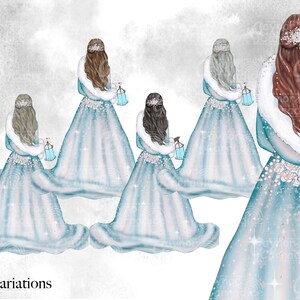 Fairy Tale Winter Clipart - 19 Piece Winter Princess Clip Arts ...