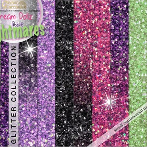 Halloween Glitter Digital Papers, Glitter Seamless Patters, Hallows Eve ...