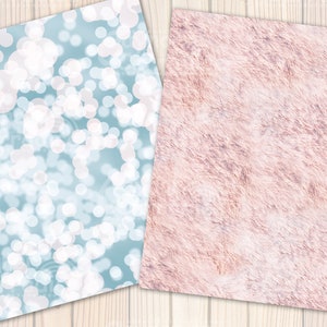 Winter Backgrounds - 10 Pastel Christmas Digital Papers in 12 X 12 ...