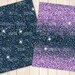 Winter Glitter Digital Papers Purple, Pink, Blue, Teal, Yellow Ombre ...