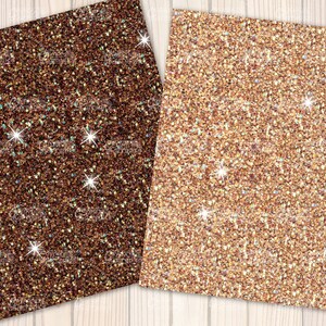 Autumn Glitter Digital Papers - Rust, Purple, Orange Ombre Glitter ...