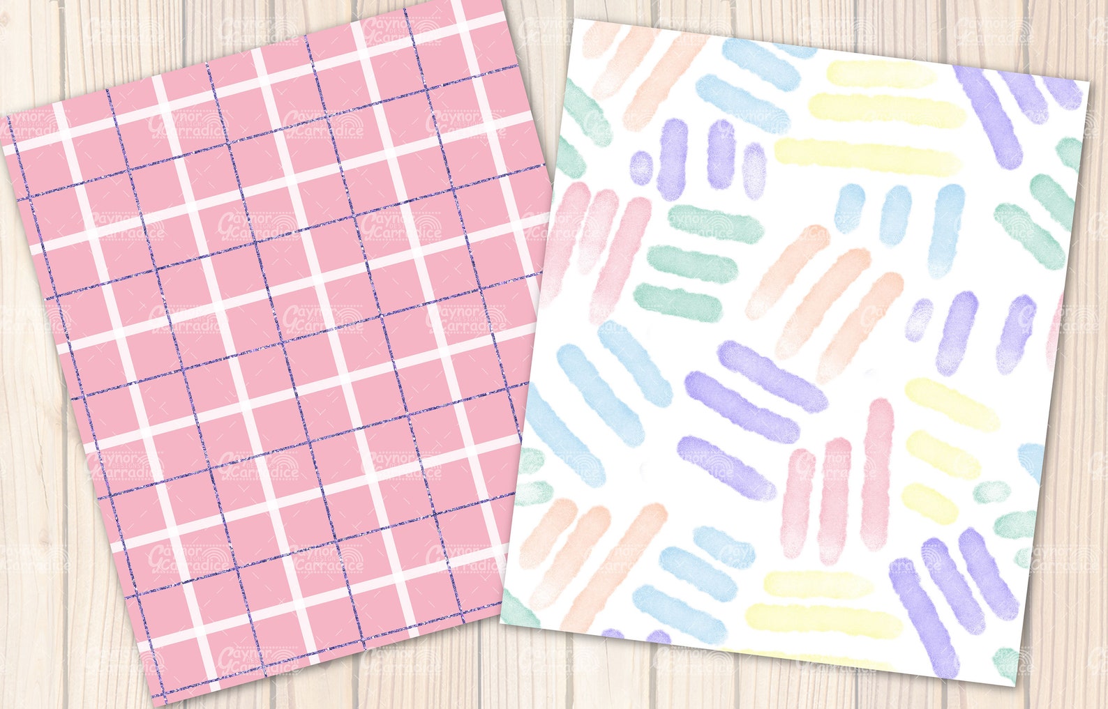 Spring Fresh digital papers 16 watercolor Easter seamless | Etsy