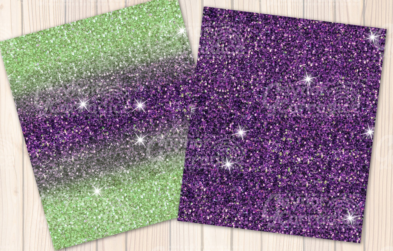 Halloween Glitter Digital Papers Glitter Seamless Patters | Etsy