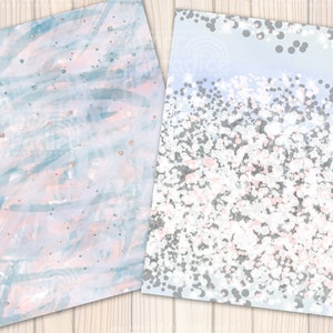 Winter Backgrounds - 10 Pastel Christmas Digital Papers in 12 X 12 ...