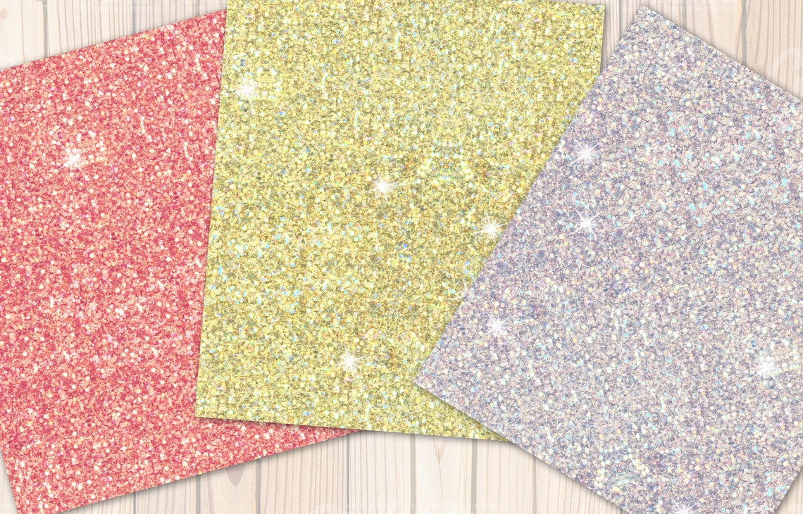 Glitter Digital Paper Glitter Seamless Patterns Sequin Backgrounds Glam ...