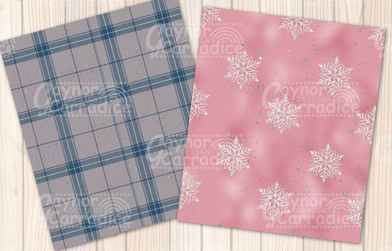 Watercolor Winter Digital Papers Winter Seamless Patterns - Etsy