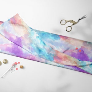 Pastel Sky Digital Papers - 4 Rainbow Clouds Seamless Patterns ...