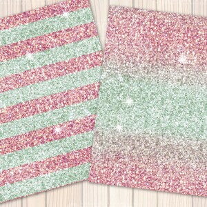 Glitter Digital Paper, Scrapbook Papers Sparkle Texture Seamless ...
