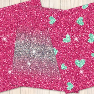 Valentines Day Glitter Digital Papers Pink, Red, Mint, Chocolate Ombre ...