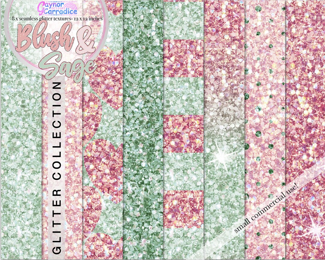 Glitter Digital Paper, Scrapbook Papers Sparkle Texture Seamless ...