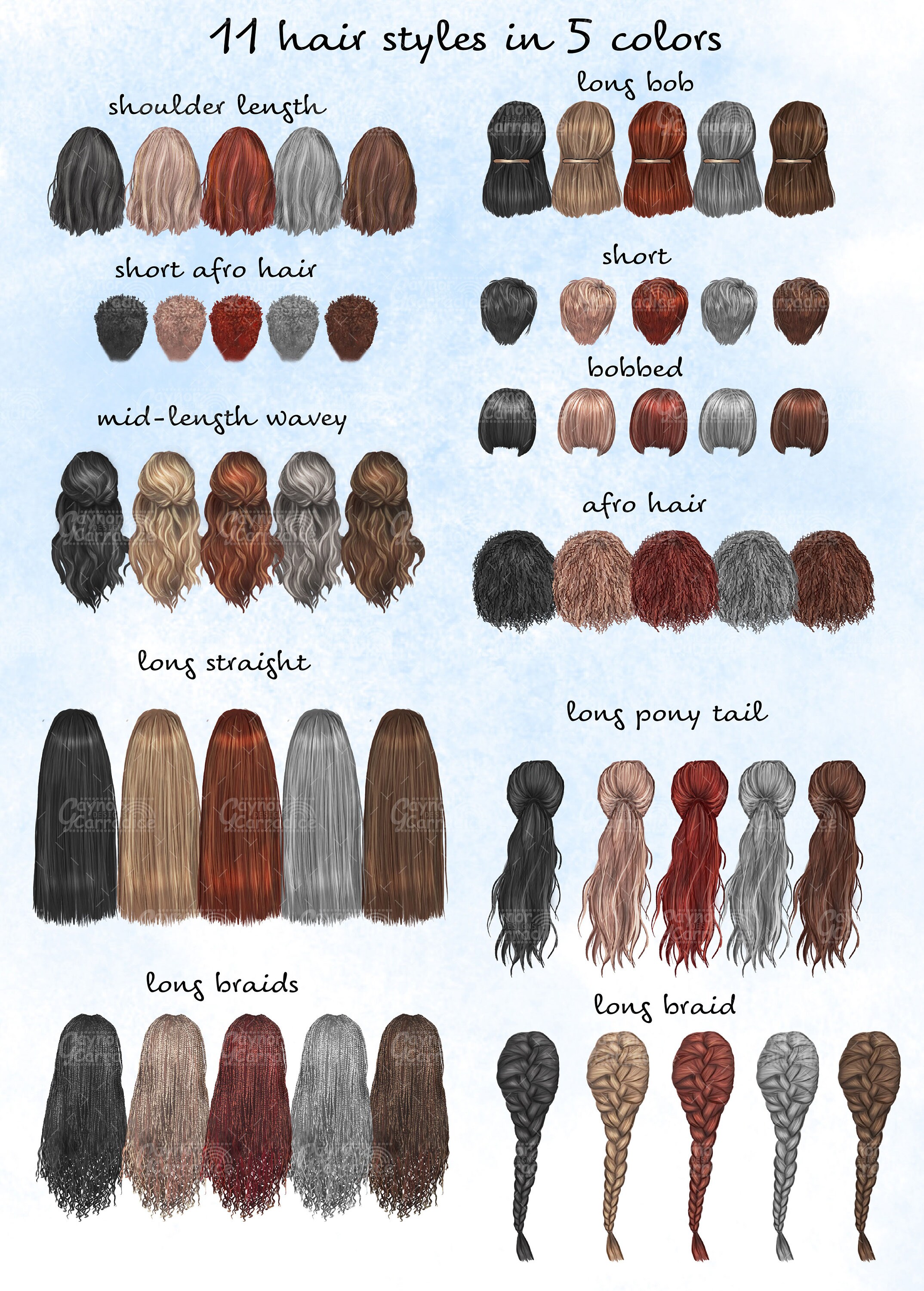 Autumn Besties Customizable Girls - Best Friends Clipart - Fall BFF ...