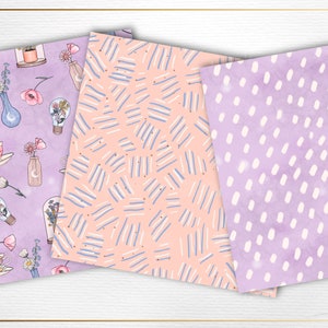 Wildflower Digital Papers - 16 Watercolor Spring Seamless Patterns ...