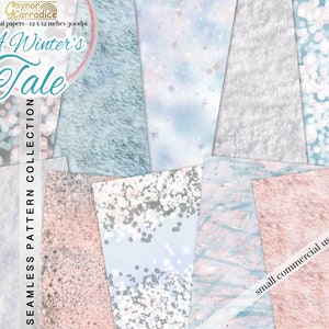 Winter Backgrounds - 10 Pastel Christmas Digital Papers in 12 X 12 ...
