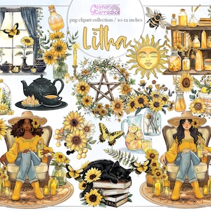 Litha Summer Clipart Bundle, Mystical Clipart, Pagan Scrapbooking ...