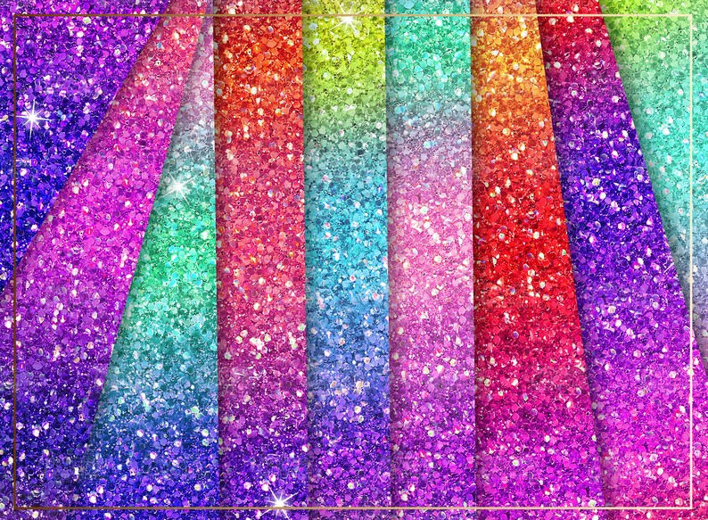 Ombre Glitter Backgrounds Bundle, 45 Glitter Seamless Pattern ...