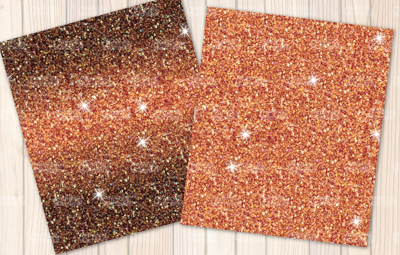 Autumn Glitter Digital Papers Rust Purple Orange Ombre | Etsy