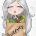 Gray Hair Doll Clipart Cute Girl Clip Art Planner Icon - Etsy