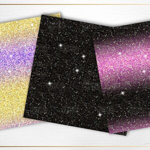 Pretty Creepy Glitter Digital Papers - 18 Pastel Halloween Glitter ...