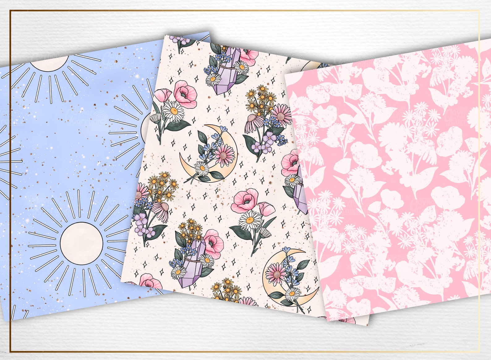 Wildflower Digital Papers 16 Watercolor Spring Seamless - Etsy