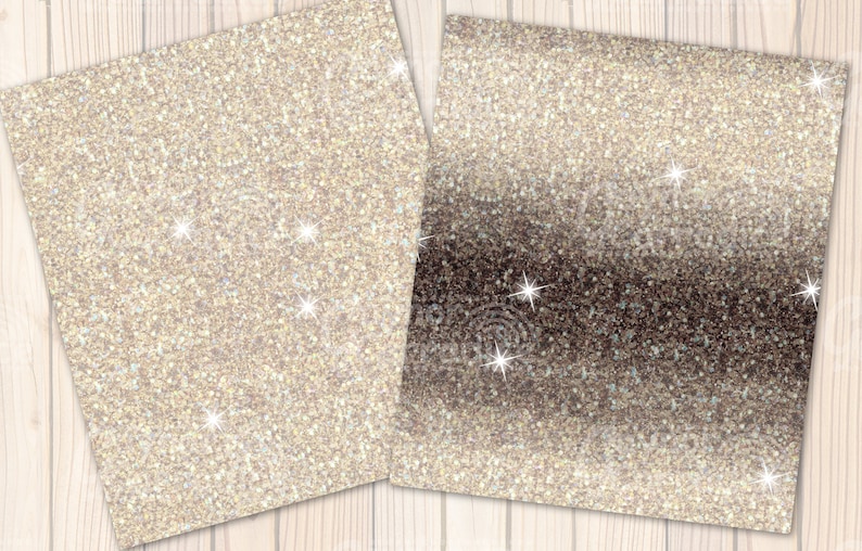 New Year Glitter Digital Papers Rose Gold Ombre Glitter - Etsy