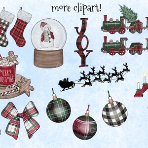 Merry Little Christmas Clipart - 65 Piece Cozy Christmas Clipart ...
