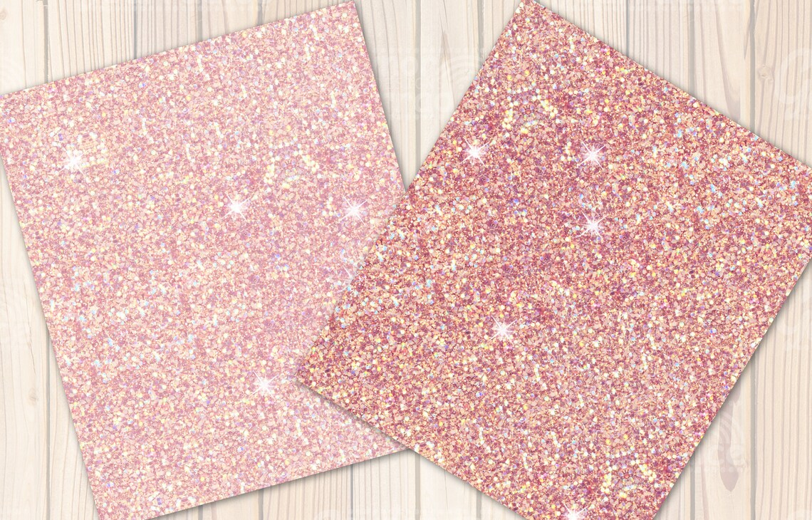 Blogger Glitter Digital Papers Rose Gold Glitter Seamless Patterns Glam ...