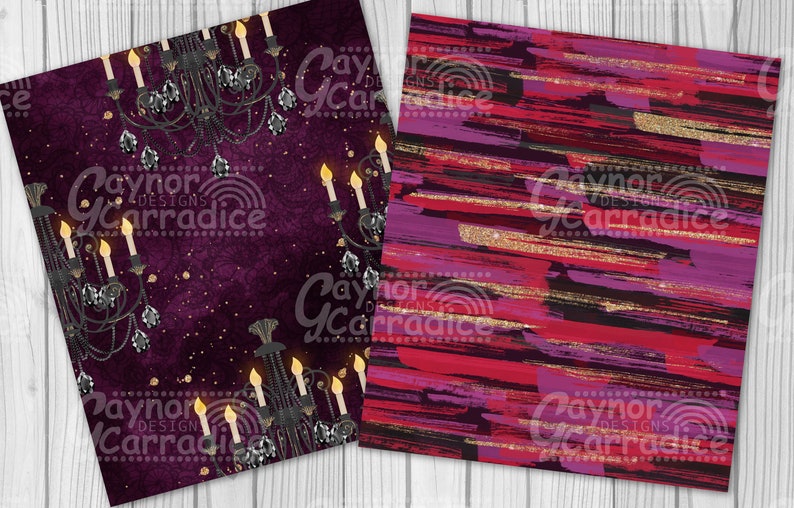 Watercolor Halloween Digital Papers, Halloween Seamless Patterns ...