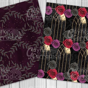 Watercolor Halloween Digital Papers, Halloween Seamless Patterns ...