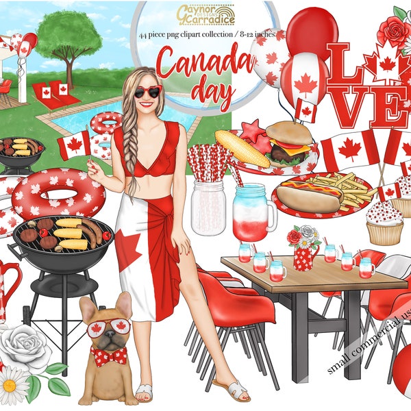 Canada Day Clipart - Etsy Canada