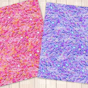 Iridescent Sequins Digital Papers - Multi Colored Sequin Seamless ...