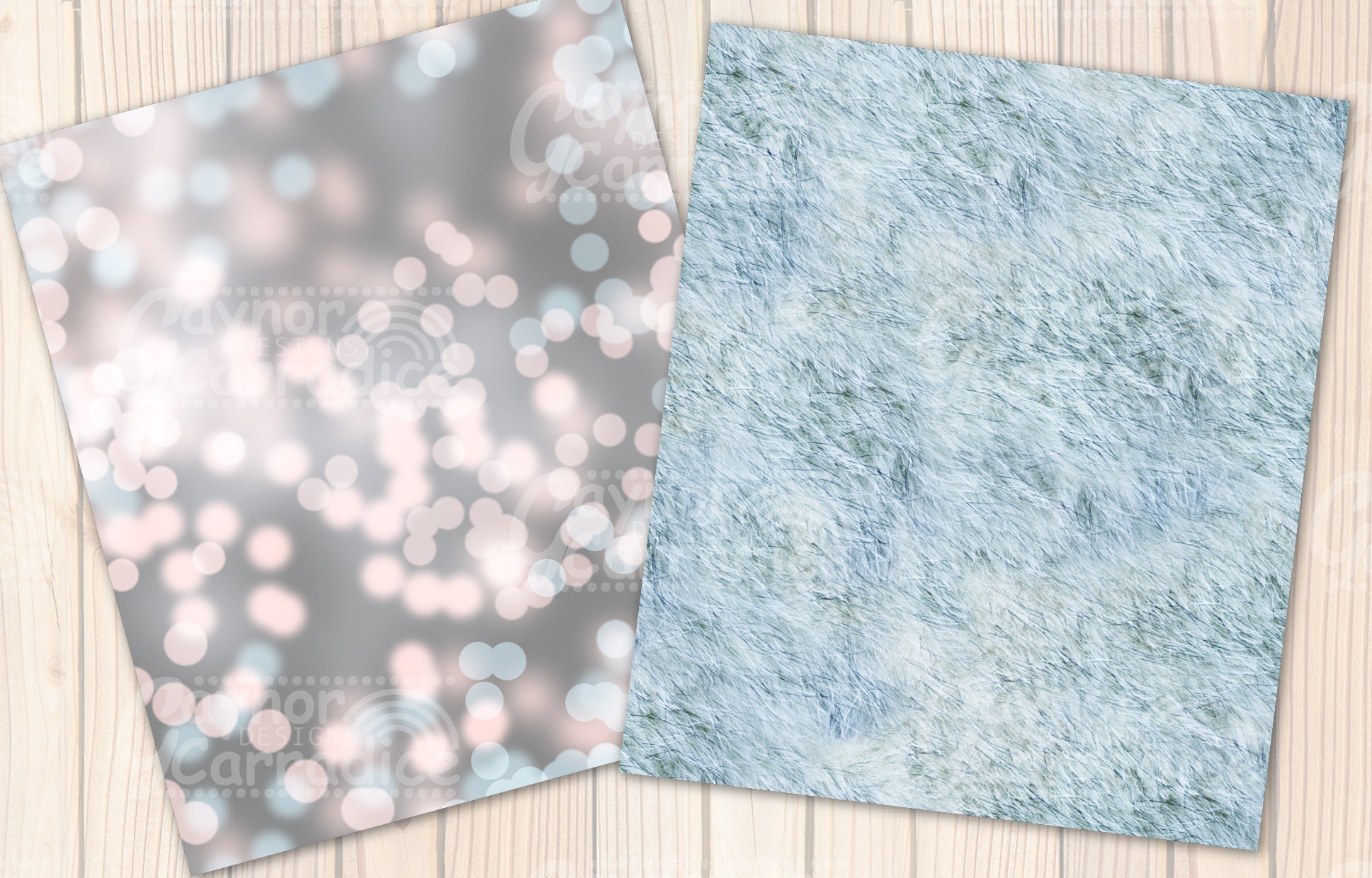 Winter Backgrounds 10 Pastel Christmas Digital Papers in 12 | Etsy