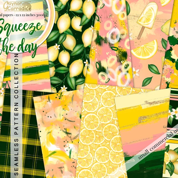 Lemon Backdrop - Etsy