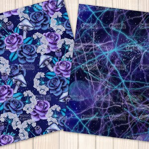 Watercolor Halloween Digital Papers - 12 Witchcraft Seamless Patterns ...