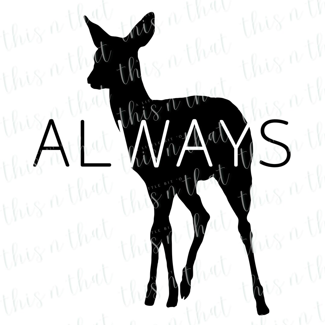 Wizard, Always SVG Cut File, PNG, JPG, Deer Silhouette - Etsy