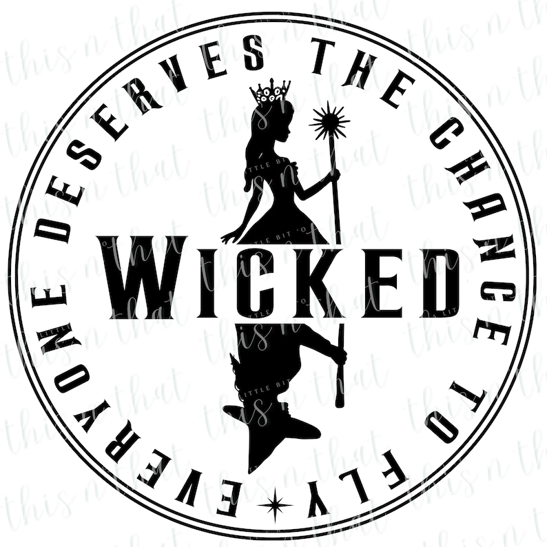 Wicked SVG Cut File, PNG, JPG, Glinda and Elphaba Silhouette, Chance to ...