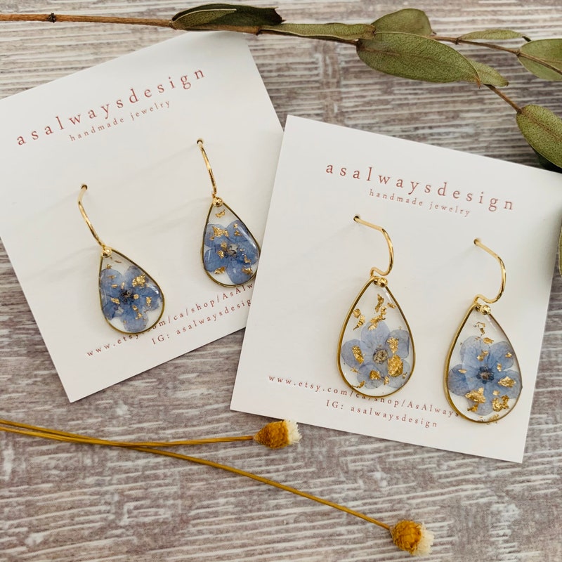 Resin Earrings - Etsy