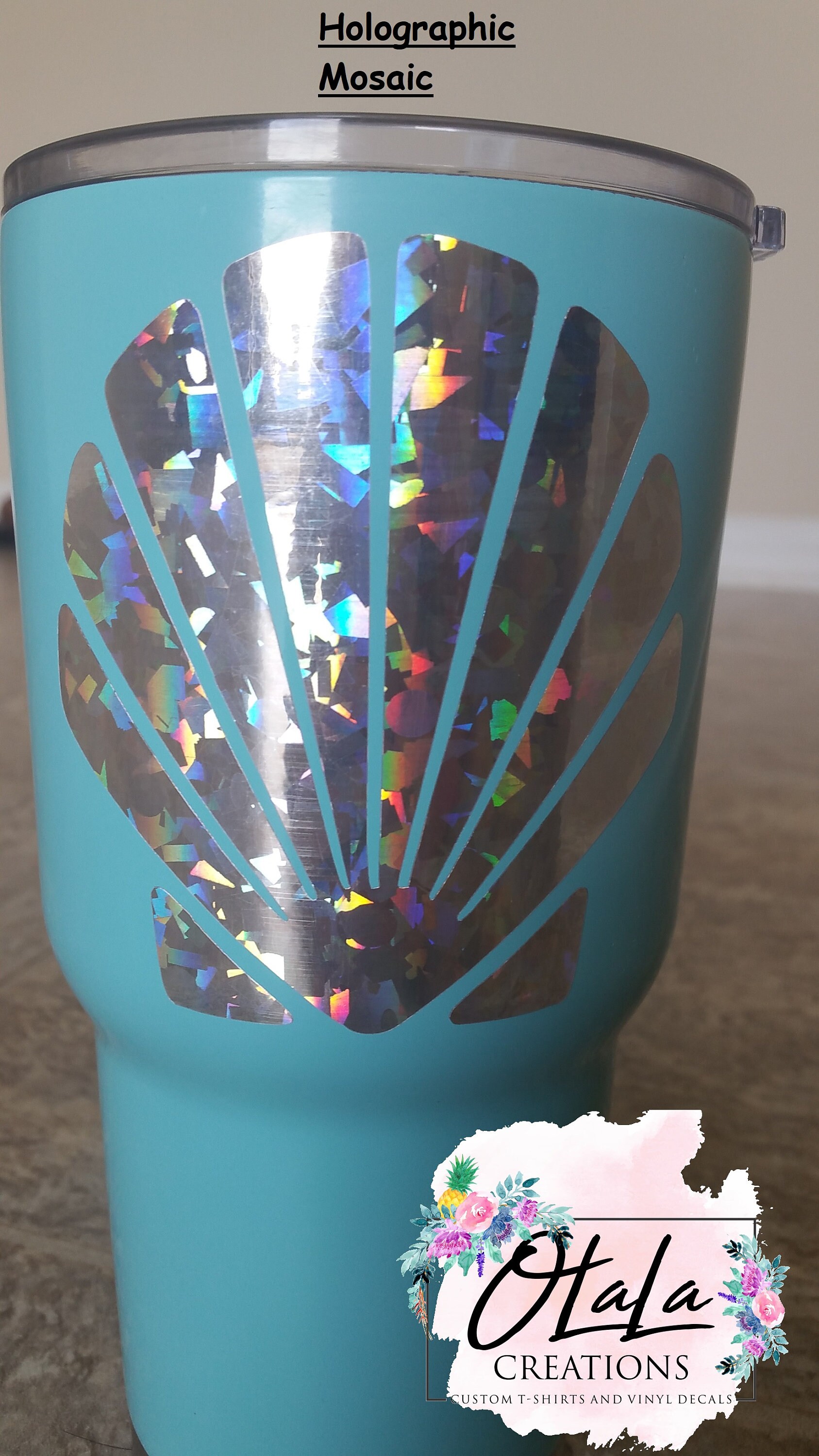 Seashell Clam Decal. Seashell Car window sticker. RTIC YETI | Etsy