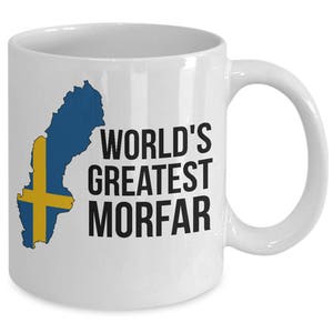 Swedish Mug - Morfar Mug - Swedish Gifts - Sweden Coffee Mugs - Swedish ...