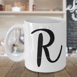 Initial Mug - Monogram Gifts With Letter R - Cute Name Coffee Mug ...
