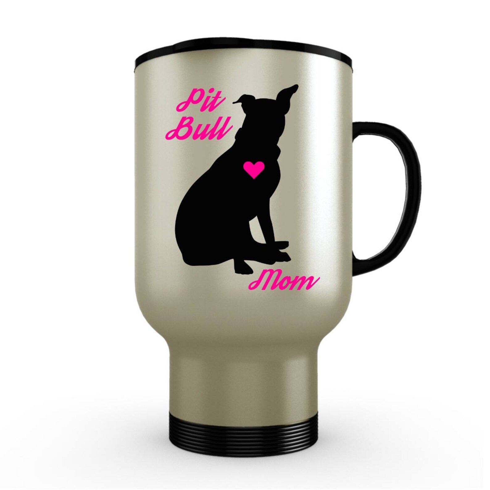 Pit Bull Mug Pitbull Mug Pit Bull Mom Stainless Steel | Etsy