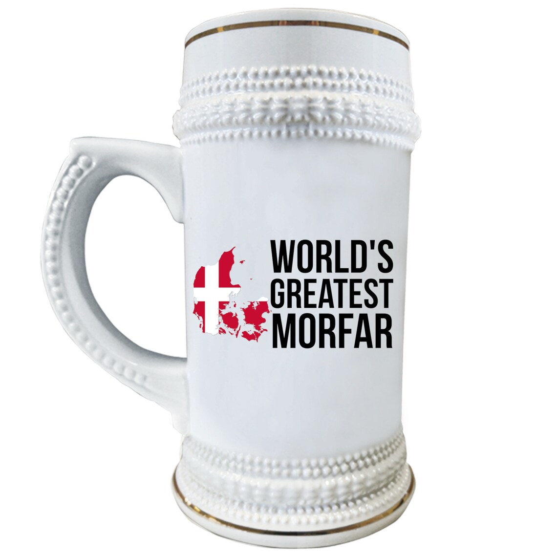 Denmark Beer Stein Danish Grandfather Danish Mug Morfar - Etsy