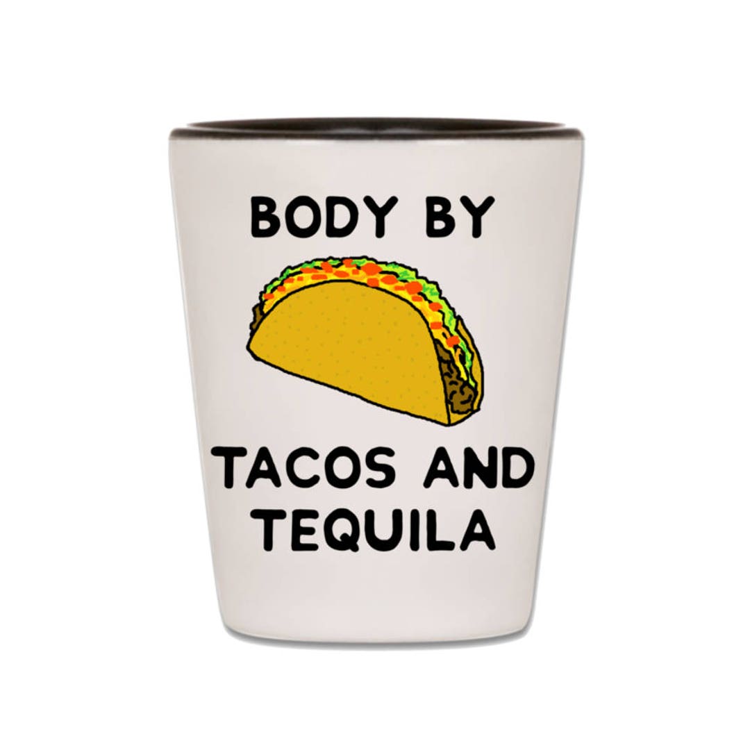 Tacos y Tequila Shot Glass, Tequila Shot Glass, Taco Shot Glass ...