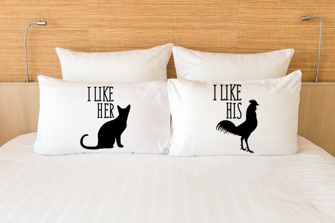 Funny Pillow Covers Funny Pillowcases Couples T Set Etsy