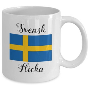 Swedish Coffee Mug - Scandinavian Mug - Sweden Coffee Mugs - Swedish ...