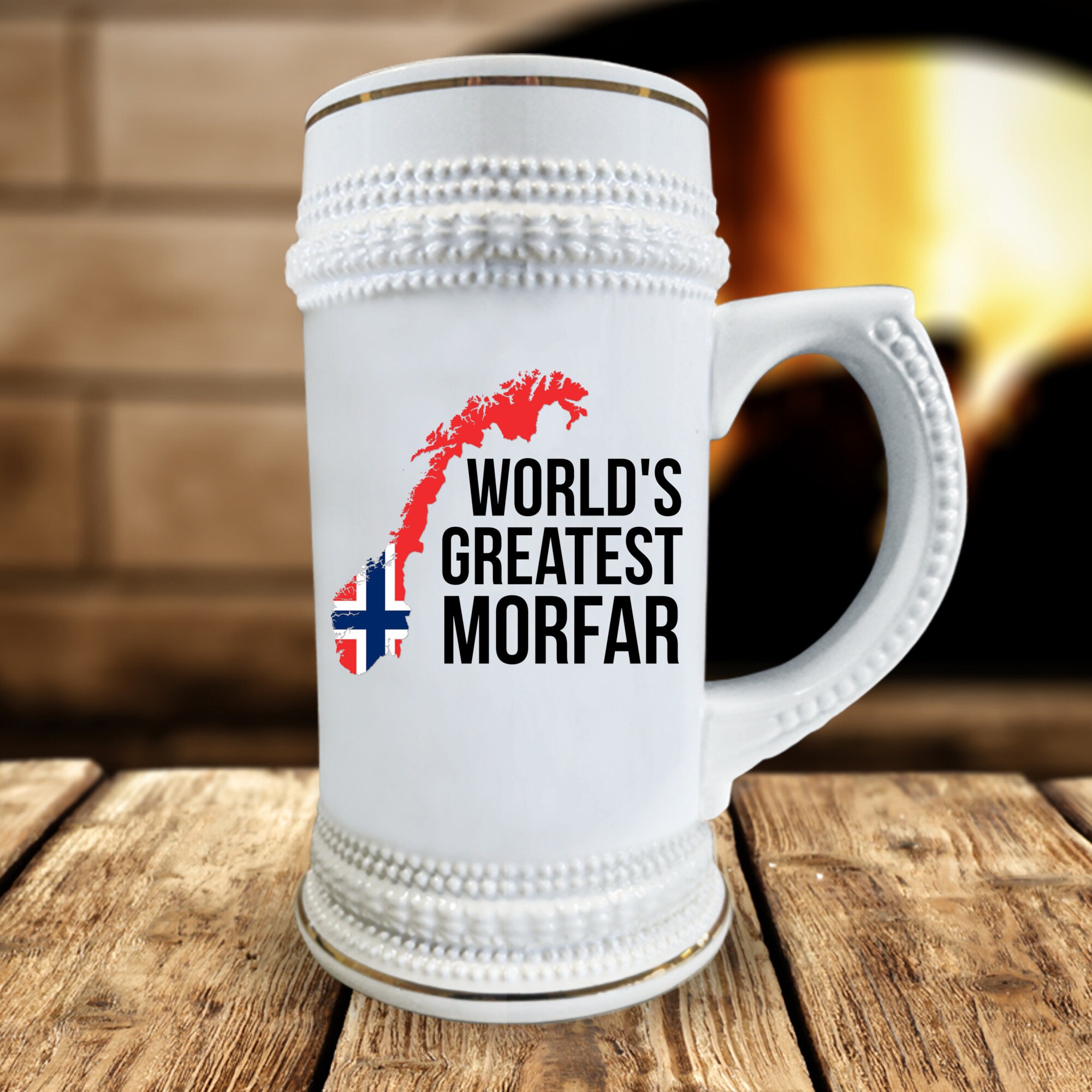 Norway Beer Stein Norwegian Grandfather Norwegian Mug | Etsy