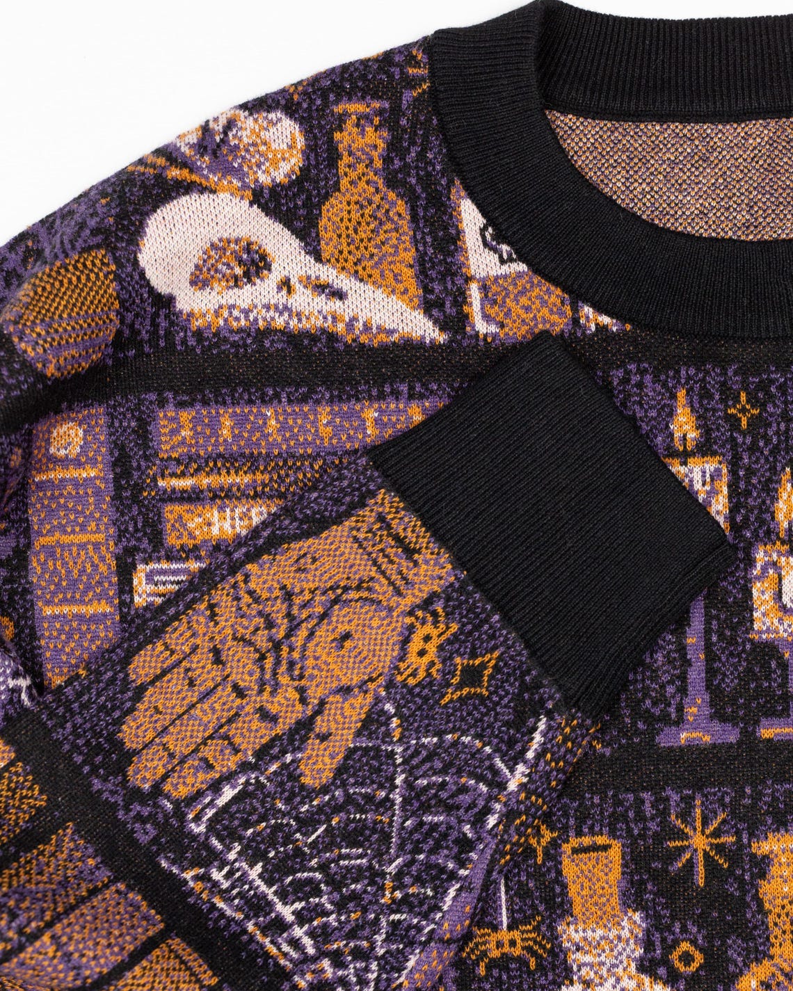 Halloween Sweater: Witches Bookshelf Knit Unisex Crewneck, Spooky Cute ...