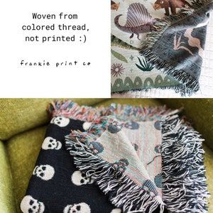 Til Death Blanket: Ghosts Woven Throw, Unique Spooky Couple Gift, Funny ...